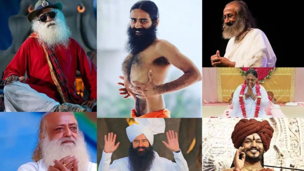 Top 8 richest baba spiritual gurus in india baba ramdev sadhguru sri sri ravi shankar ram rahim ...