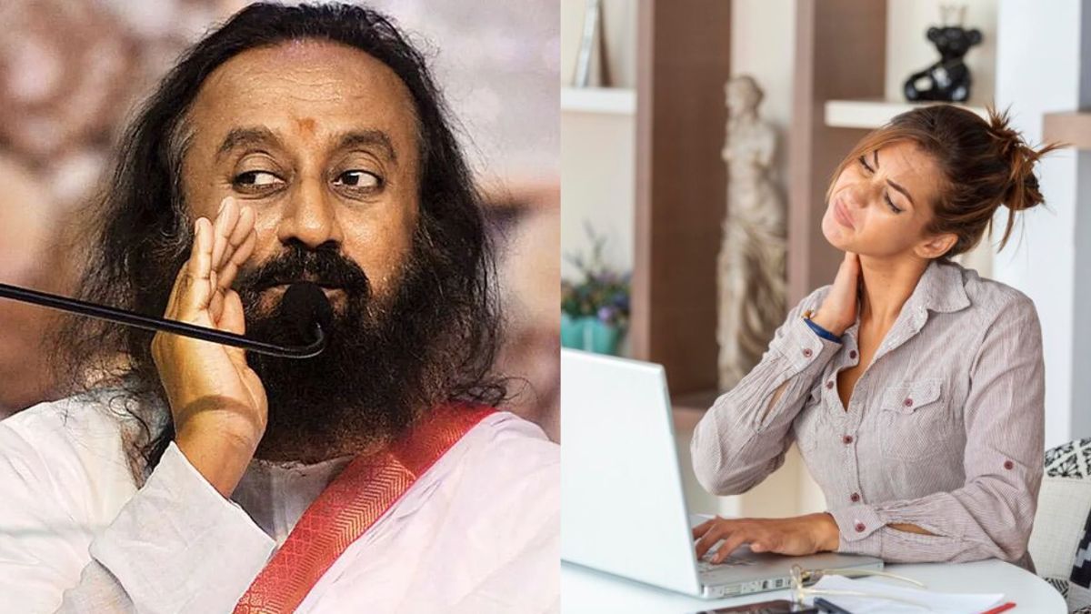Computer पर काम करते-करते अकड़ जाते हैं गर्दन और कंधे? श्री श्री रविशंकर से जानें बस 30 सेकंड ...