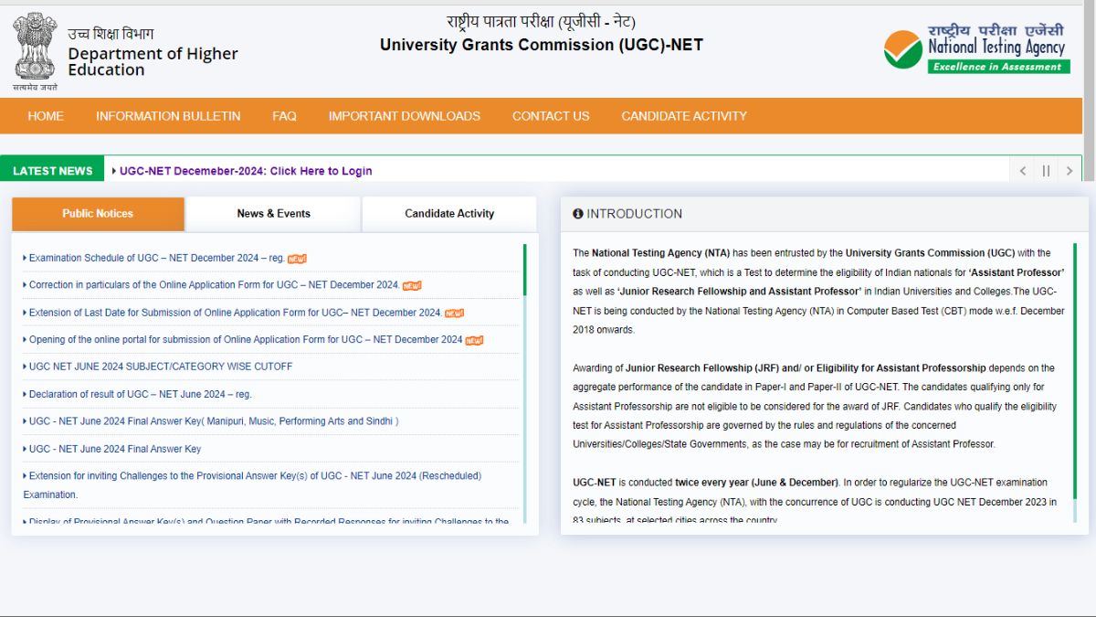 UGC NET December Exam Date 2024 Out Check Subject-wise Exam Dates ...