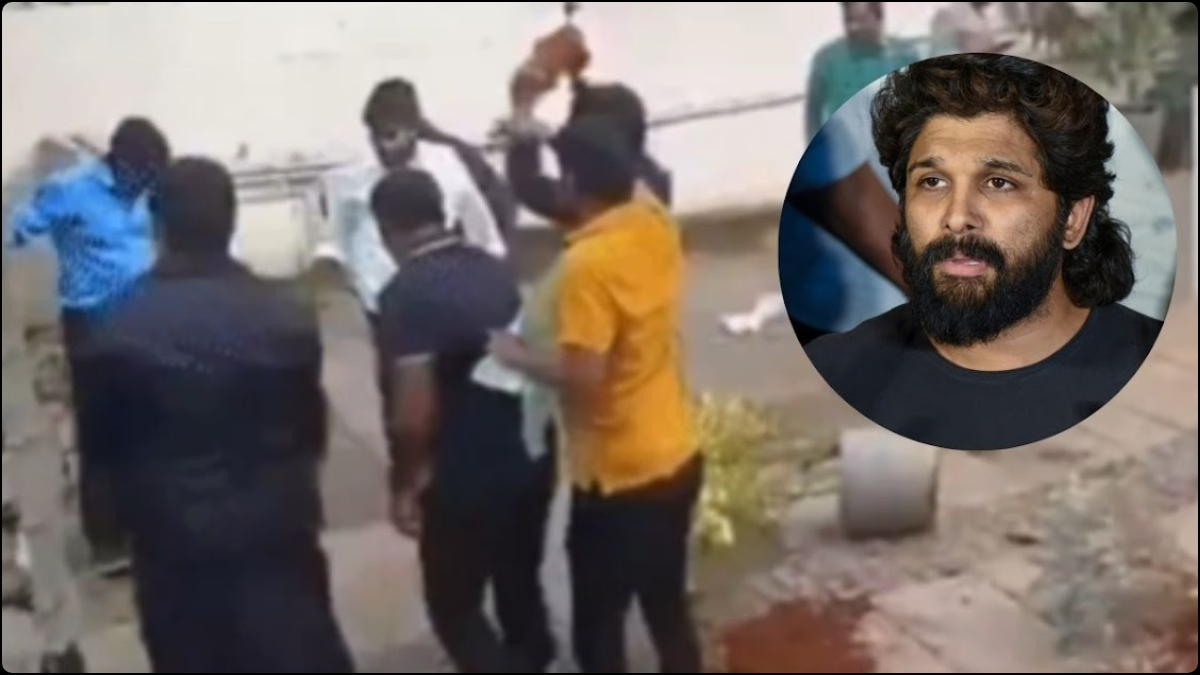 commotion outside pushpa 2 actor allu arjun house over stampede ...