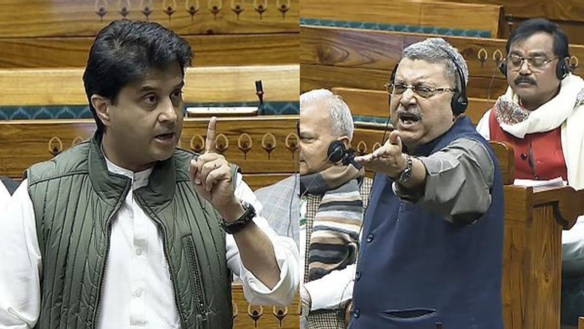 Parliament Jyotiraditya Scindia and Kalyan Banerjee fight in loksabha lady killer | Jansatta