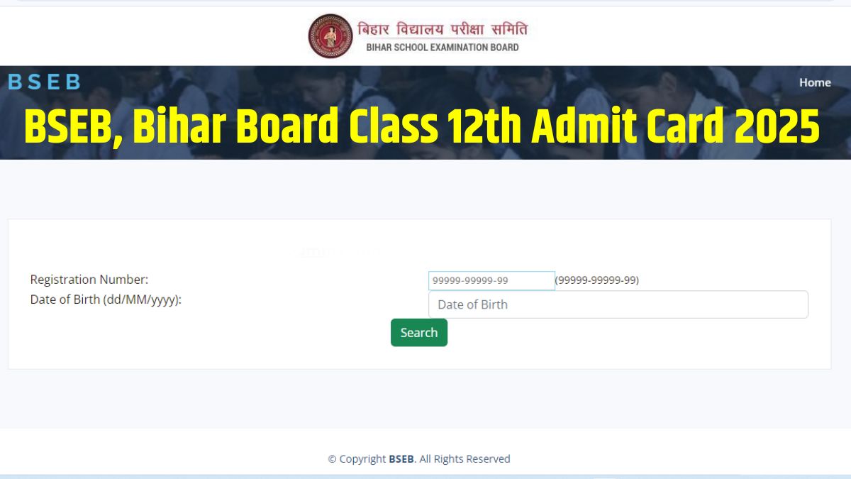 Bihar Board Inter Admit Card 2025 released at seniorsecondary.biharboardonline.com, know direct ...