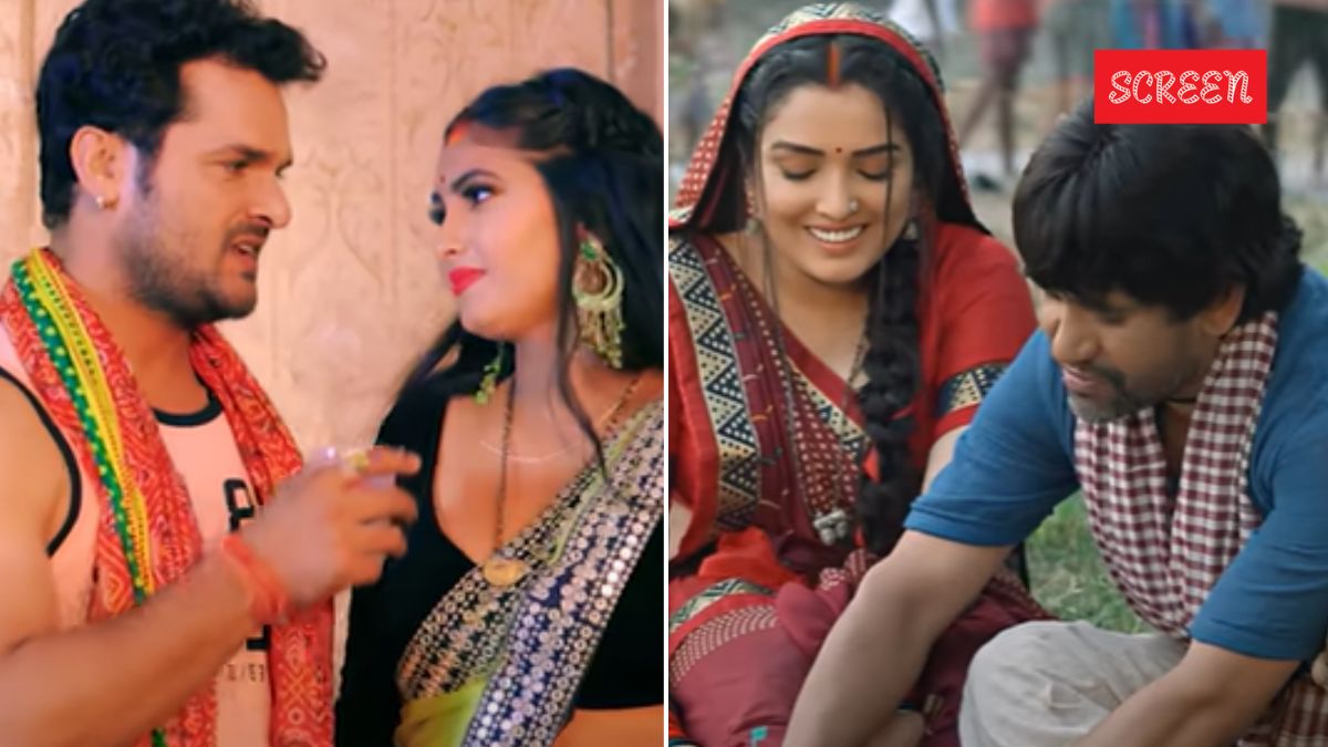Khesari Lal Yadav Beats Nirahua Dinesh Lal Yadav Amrapali Dubey Song Maroon Color VS Sadiya le ...
