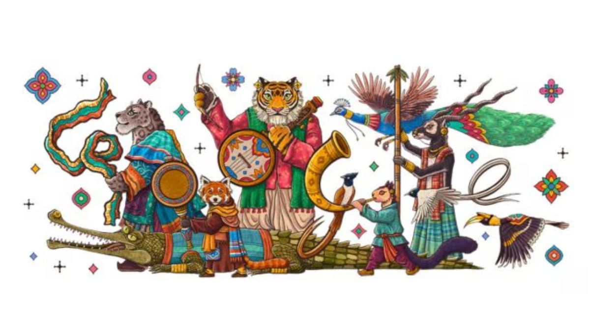 India Republic Day 2025 google Doodle tech giant celebrates 76th ...