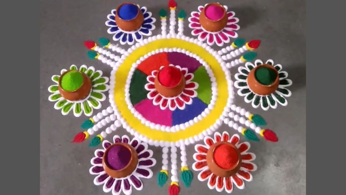 Holi Rangoli Designs, Best Holi Rangoli Designs- होली के लिए बेस्ट ...