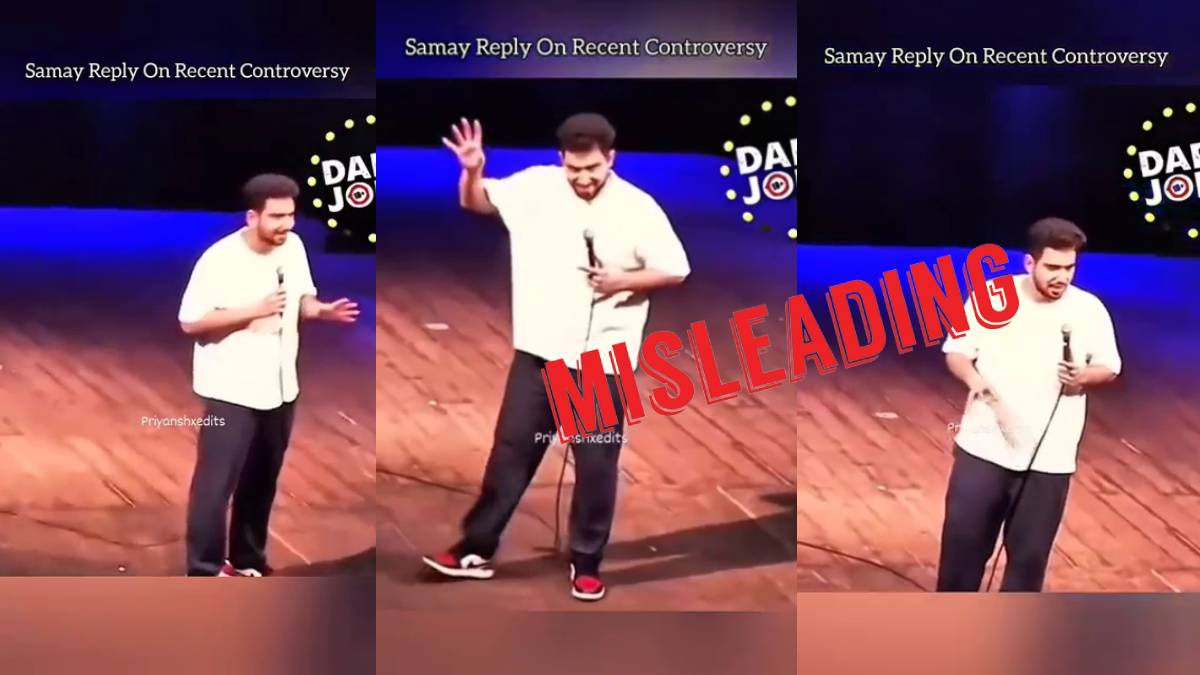 Jansatta Fact check Old video of comedian Samay Raina shared with false ...