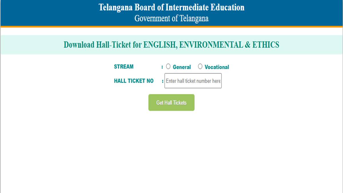 TS Inter Hall Tickets 2025 out at official website tgbie.cgg.gov.in ...