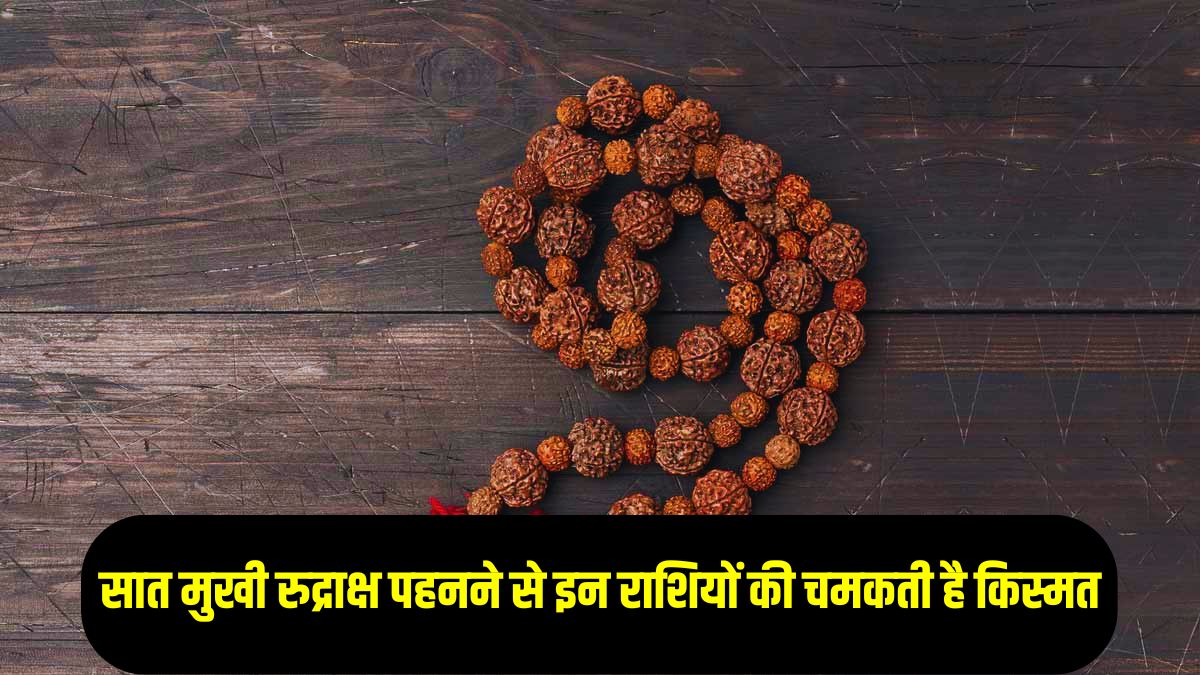 7 मुखी रुद्राक्ष धारण करने से इन राशियों का चमक सकता है भाग्य, जानिए धारण की विधि और लाभ ...