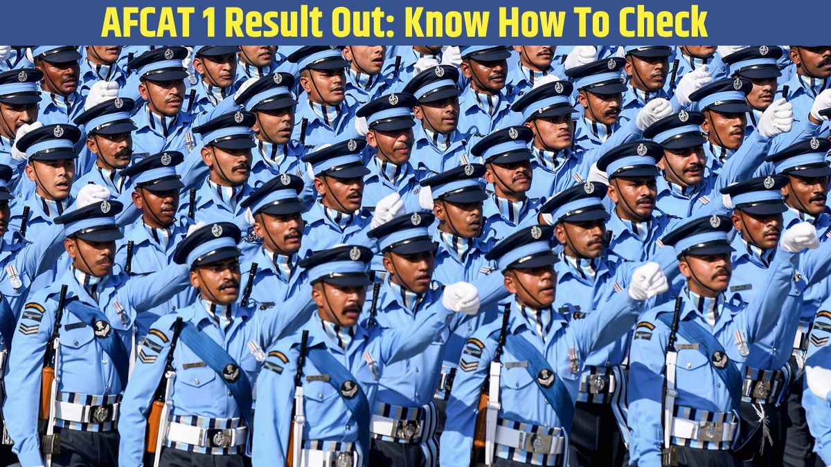 AFCAT 1 Result 2025 out candidates check on official website At afcat ...
