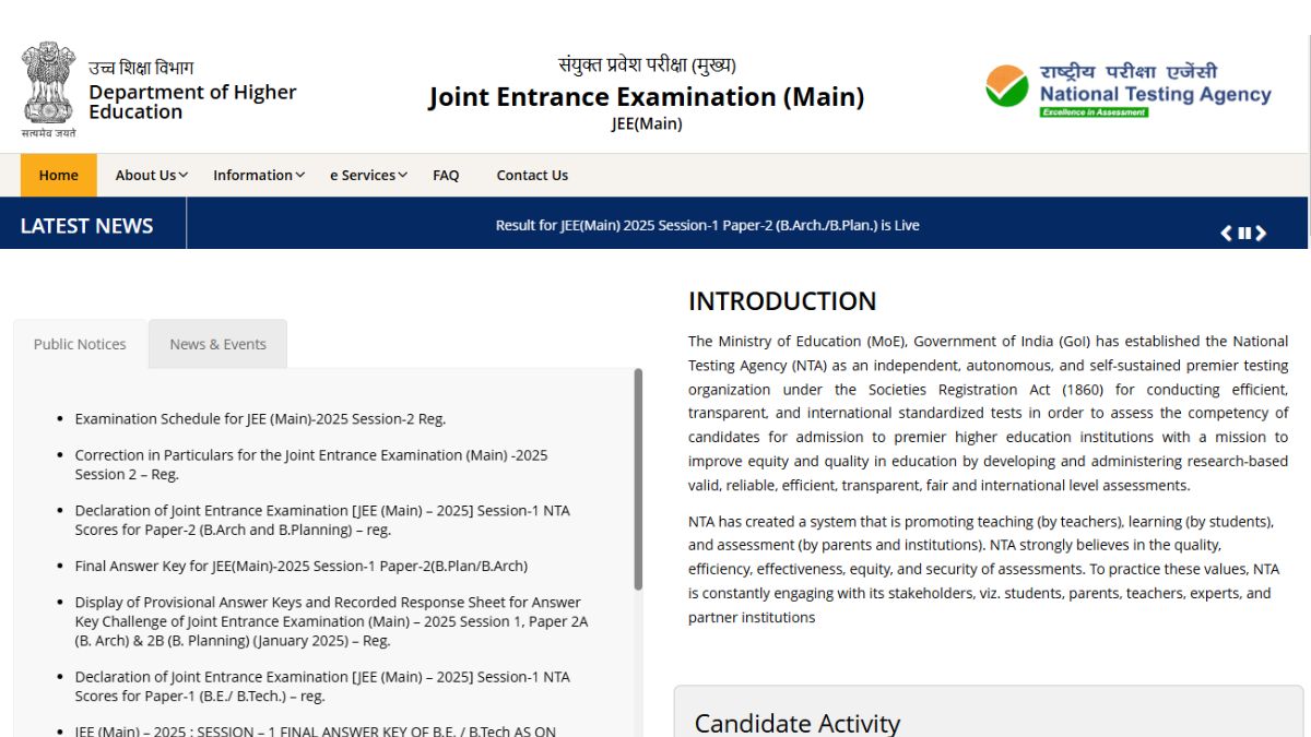 JEE Main Session 2 Exam Schedule Released at jeemain.nta.nic.in, Know ...