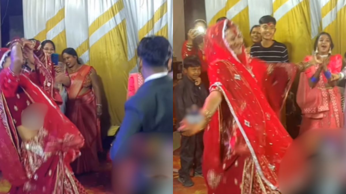 bride groom happily dance on chunari chunari viral video makes netizens manifesting for the ...
