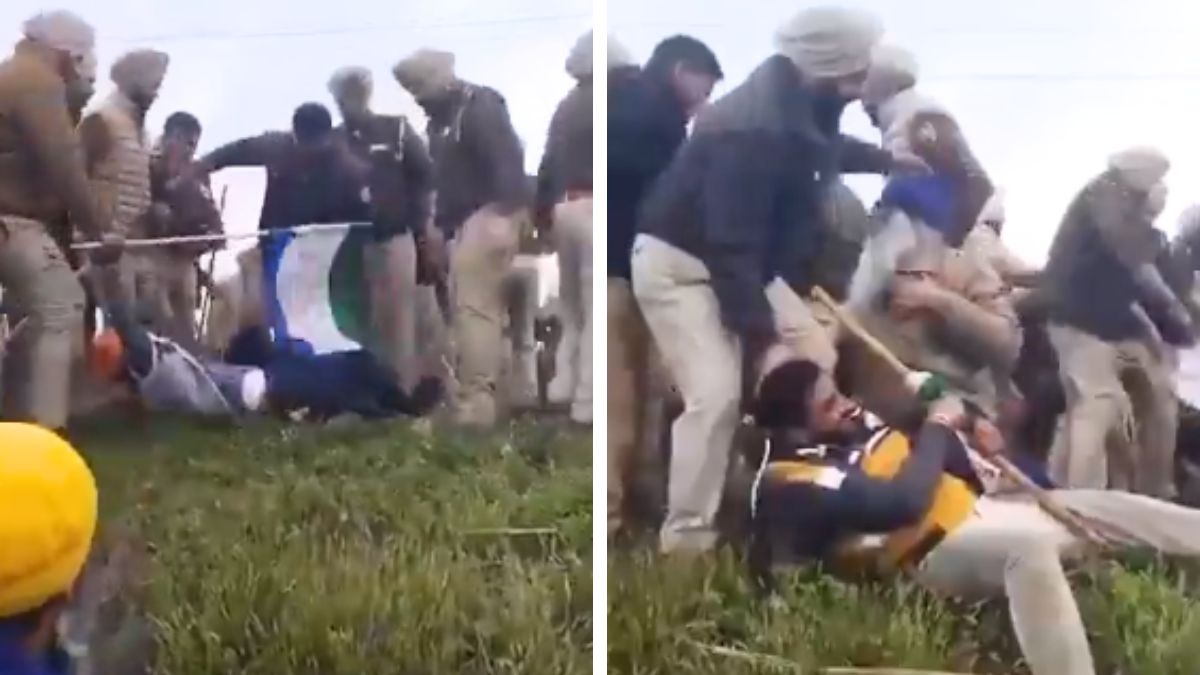 Clash Between Farmers And Police In Punjab Gurdaspur | पंजाब के ...