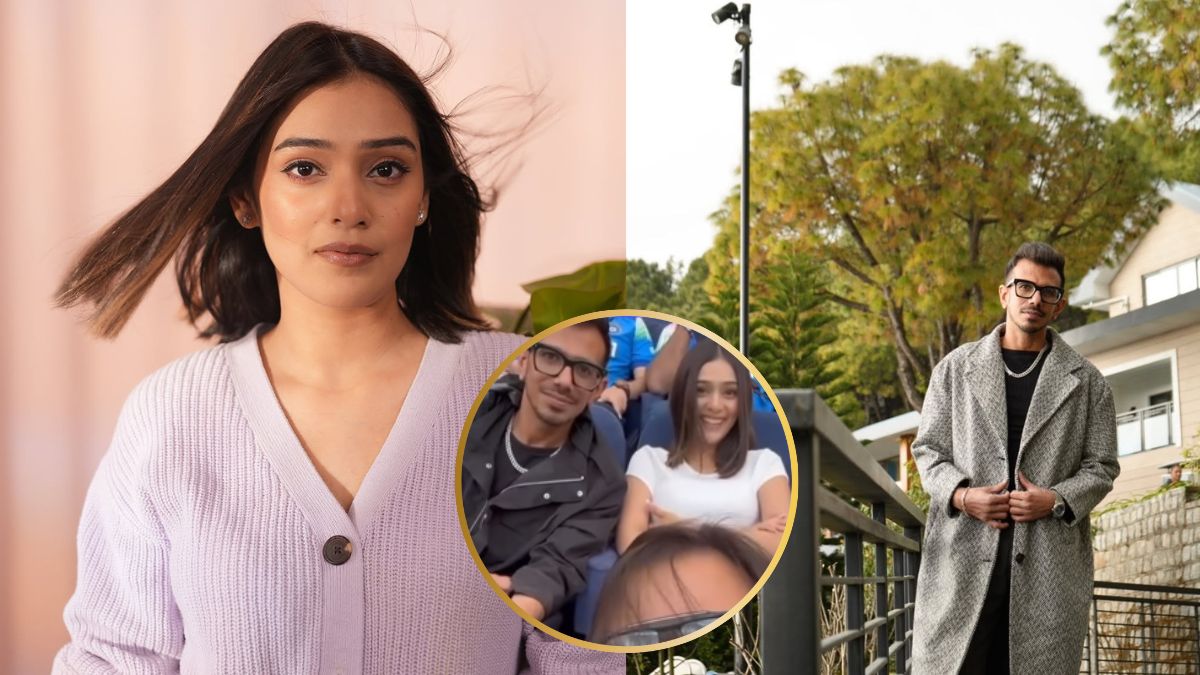 rj mahvash yuzvendra chahal spotted at icc champions trophy 2025 final ...