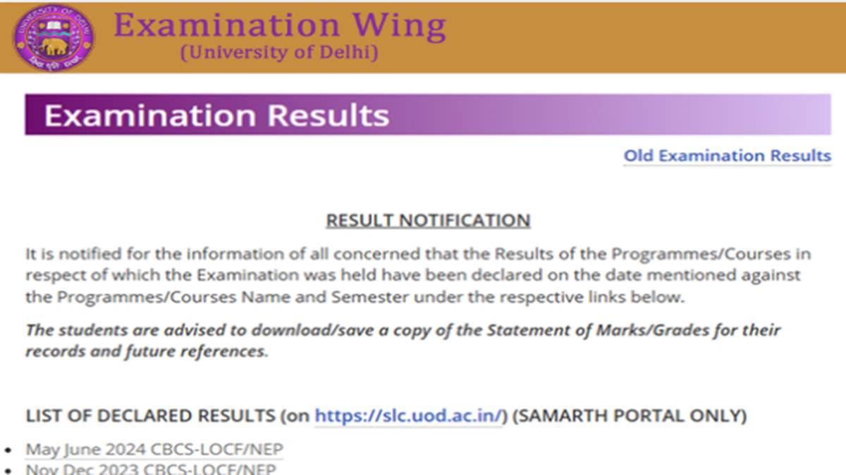 DU SOL Result 2025 Out at sol.du.ac.in Direct link to check scorecard ...