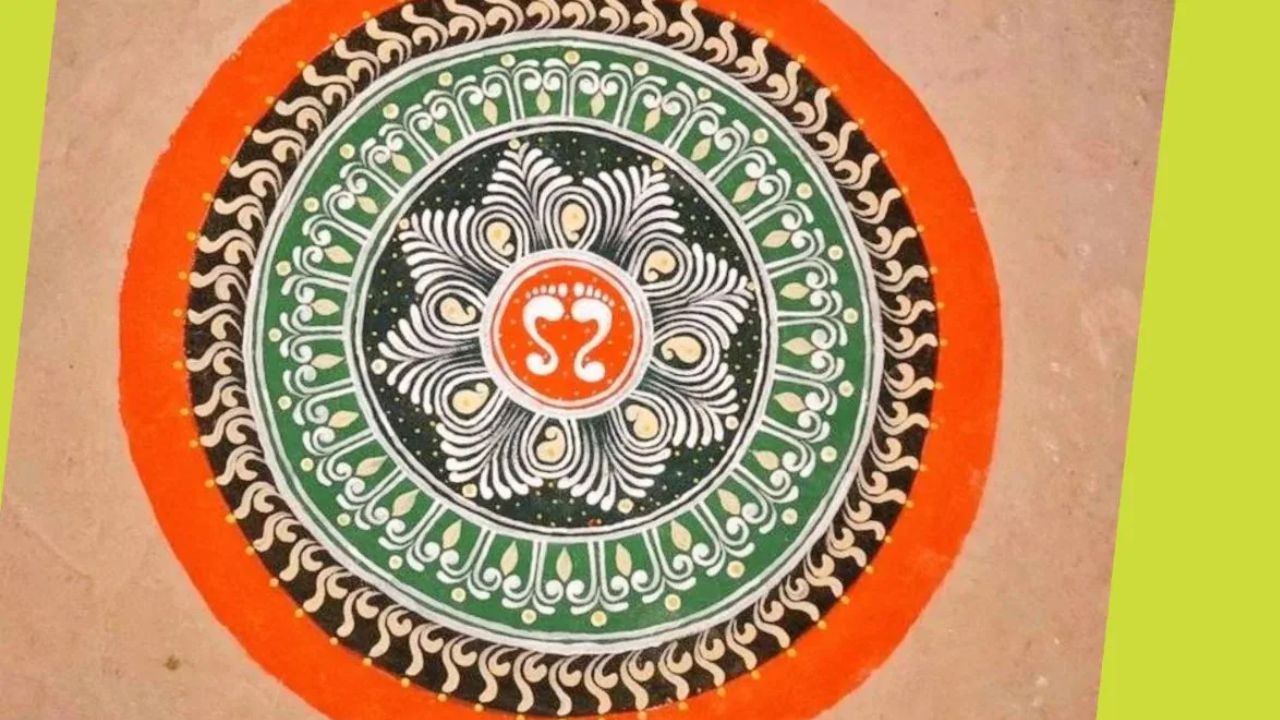 Best rangoli Design for chaitra navratri Durga Ashtami 2025 to welcome ...