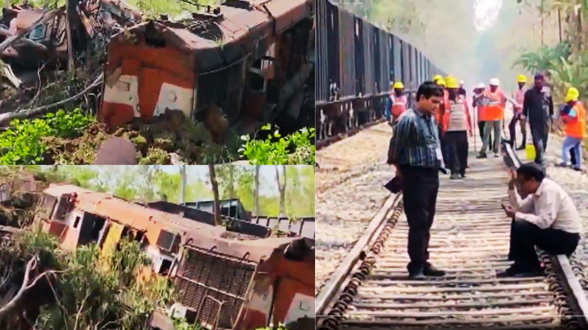 jharkhand train accidnet sahibganj two goods train collieded many death injured, train accident ...