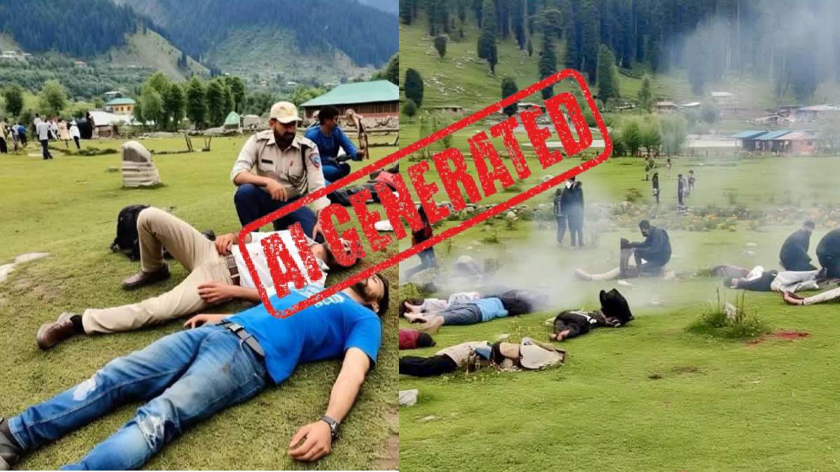 Jansatta Fact check AI generated images viral false claim Pahalgam terror attack | Jansatta