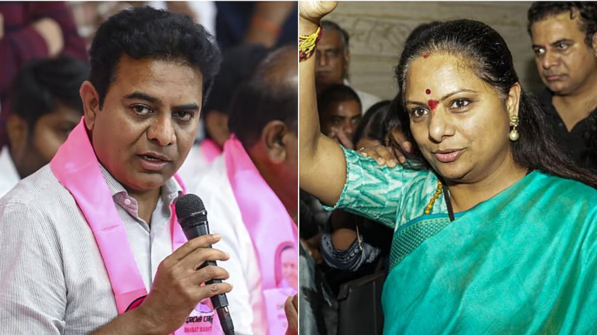 Telangana Bharat Rashtra Samithi K Chandrashekar Rao daughter Kavitha ...