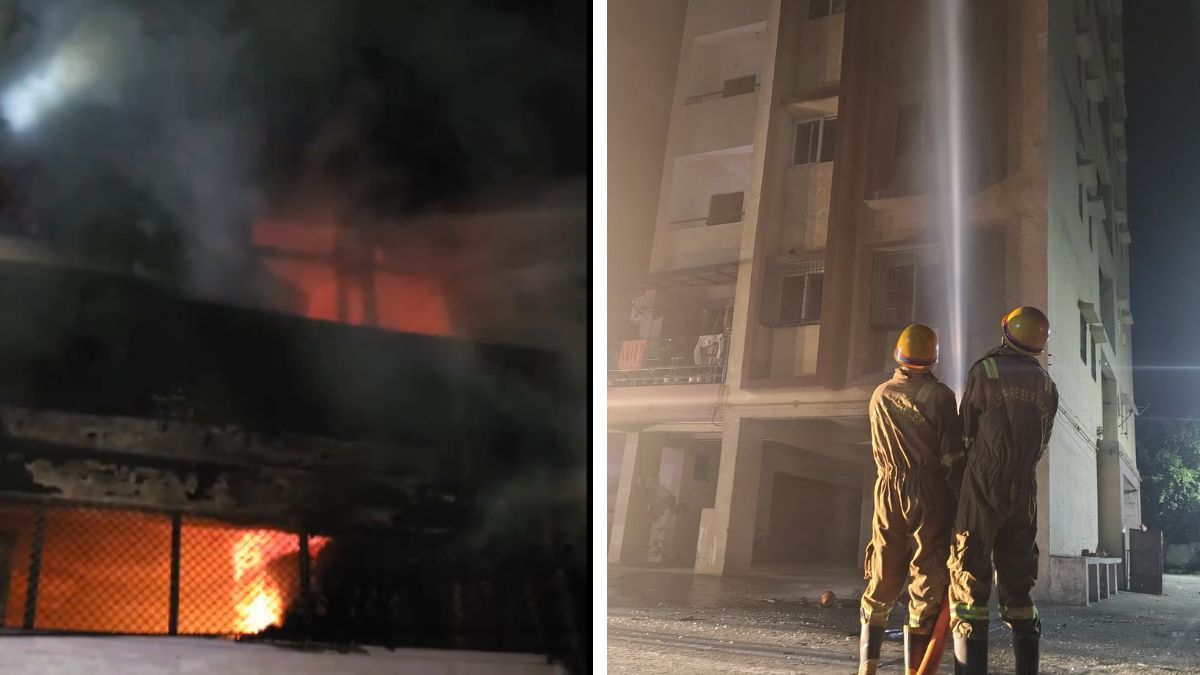 Kanpur Five Storey Building Massive Fire | कानपुर की 5 मंजिला इमारत में लगी भीषण आग, कई लोग फंसे ...