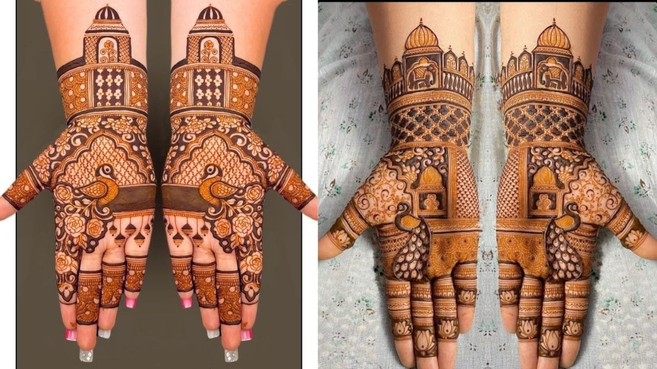 Morpankh design mehndi for Mohini Ekadashi Easy Mehndi Patterns | Jansatta