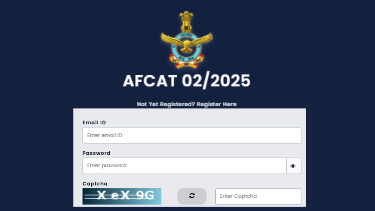 IAF AFCAT 2 Application Form 2025: एयर फोर्स कॉमन एडमिशन टेस्ट 2025 के ...