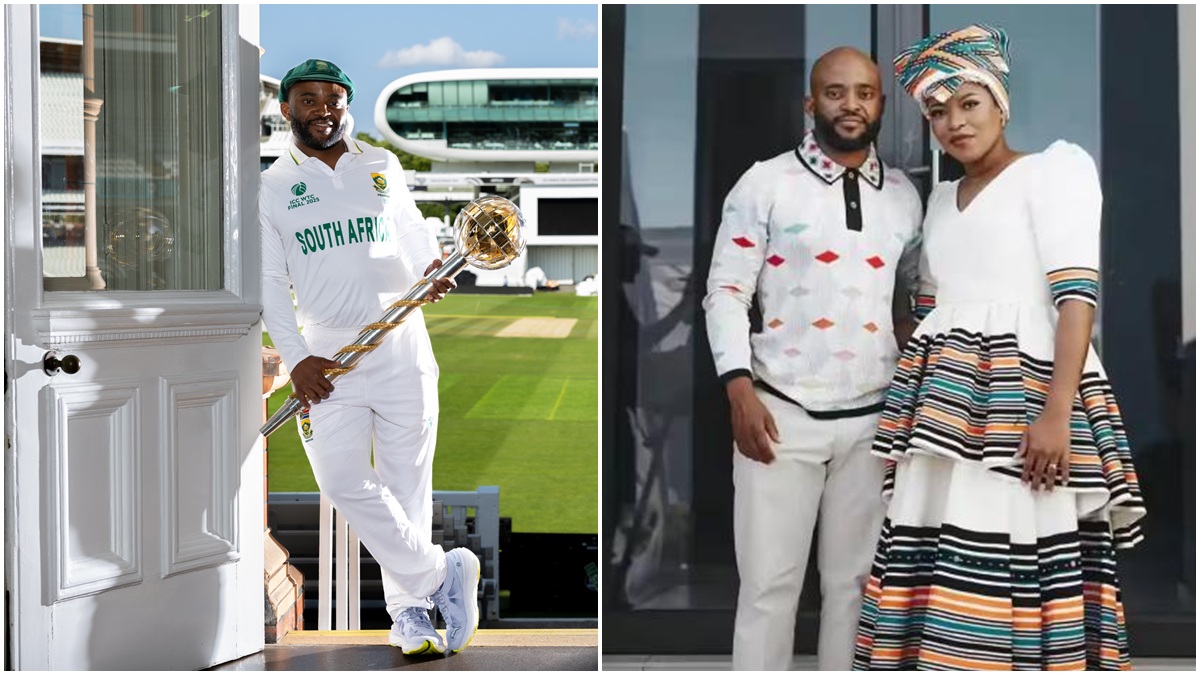 WTC winner South Africa Captain Temba Bavuma and wife Phila Lobi net ...