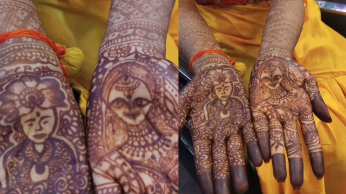 Bridal Mehndi went wrong mehndi artist made weird design on bride hand ...