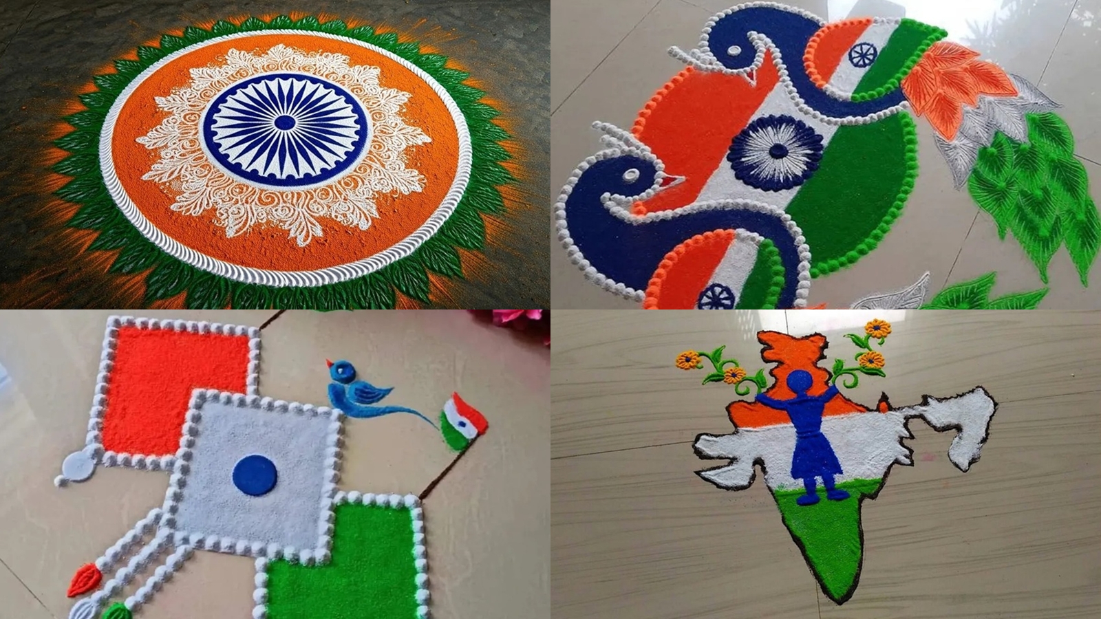 Independence Day Special: Unique Rangoli Designs to Try on 15th August ...